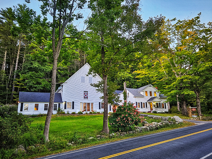White clapboard perfection nestled among trees &ndash; the kind of New England home that makes city dwellers question all their life choices.