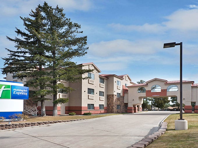 The Holiday Inn Express&mdash;where your out-of-town guests stay while plotting their own escape to Show Low's budget-friendly mountain paradise.