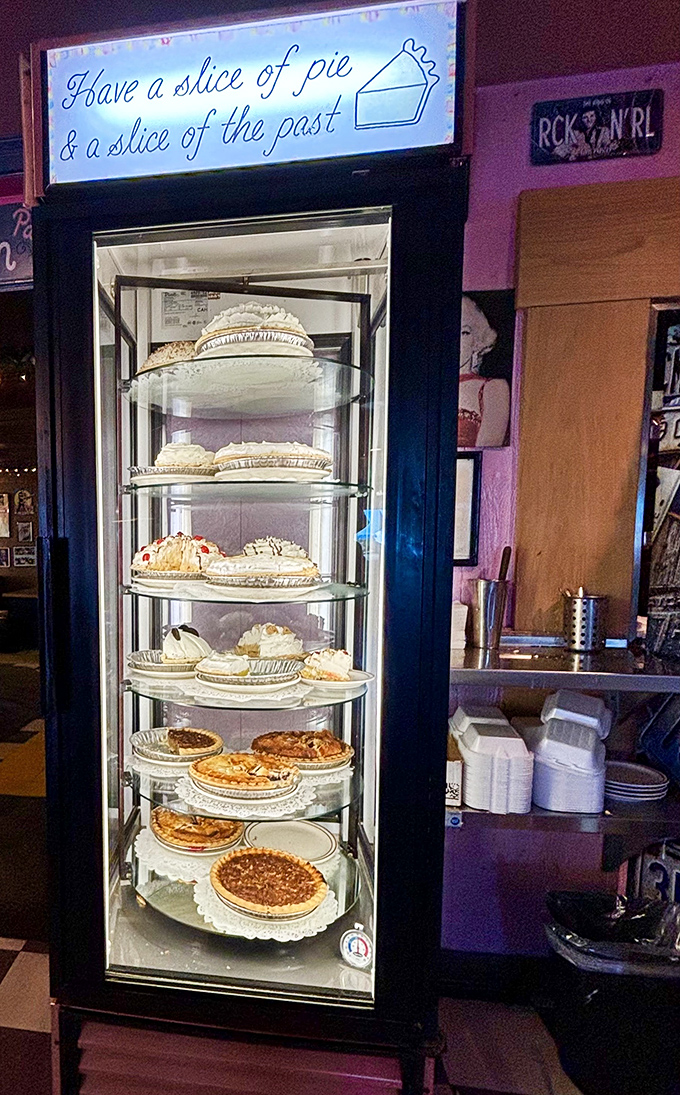 "Have a slice of pie & a slice of the past" isn't just a sign&mdash;it's the most honest advertising in America.