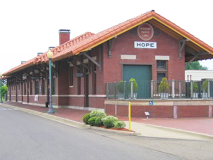 The historic Hope station &ndash; where trains once connected this small town to the wider world, now preserved as a charming reminder.