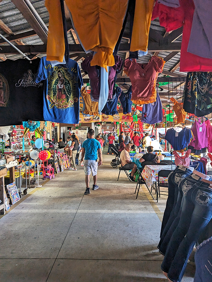 The indoor bazaar experience&mdash;where treasures hang overhead and bargains beckon from every direction as shoppers hunt for their next great find.