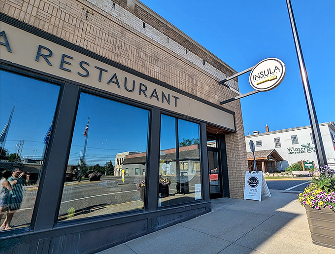 Insula Restaurant's unassuming exterior belies the culinary treasures within &ndash; proof that you should never judge a restaurant by its brick facade.