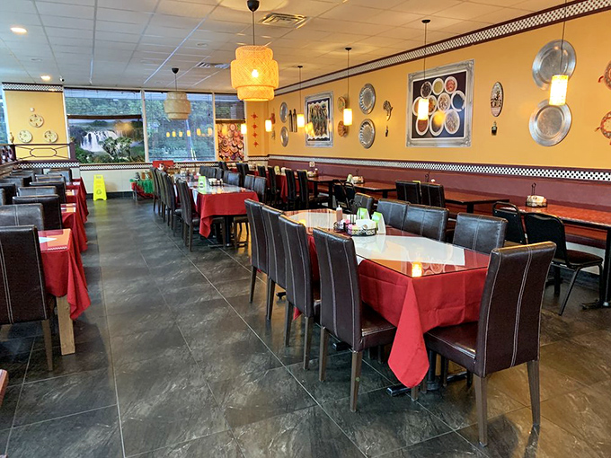 The d&eacute;cor strikes that perfect balance &ndash; interesting enough to spark conversation but never upstaging the true star: the food.