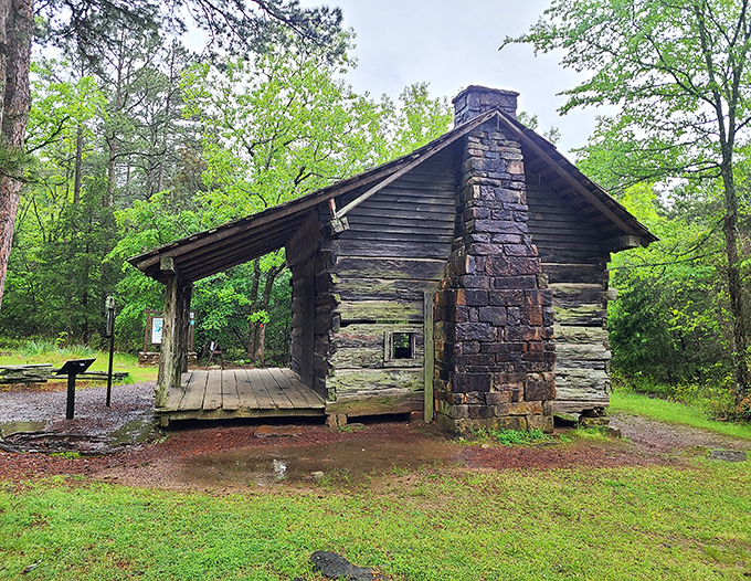 The John Walker Cabin showcases pioneer craftsmanship that puts your IKEA furniture assembly skills to shame.