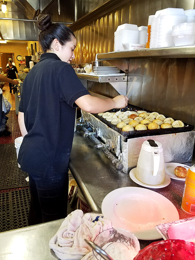 The kitchen command center, where breakfast dreams get their marching orders and crispy edges.