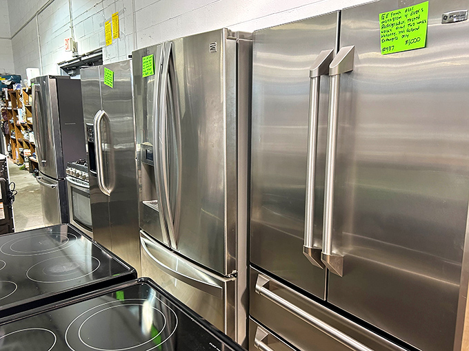 Stainless steel second chances! These nearly-new refrigerators are ready to chill your beverages without freezing your bank account.