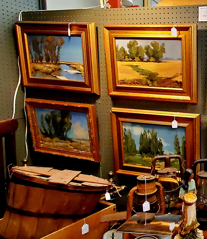 Idaho landscapes captured in golden frames tell stories of sagebrush horizons and riverside retreats, perfect for that empty wall in your study.