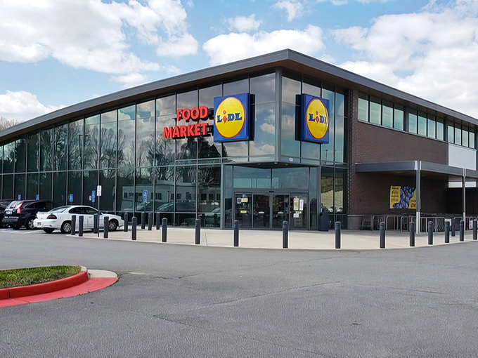 Even modern conveniences like this Lidl grocery store fit seamlessly into Danville's landscape, ensuring residents have everything they need.