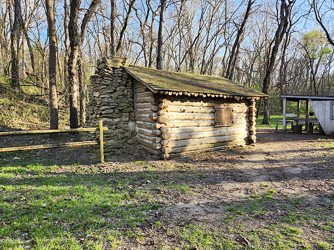 This pioneer cabin stands as a humble monument to frontier ingenuity. No HGTV renovation required&mdash;just solid craftsmanship that's weathered centuries of Nebraska seasons.