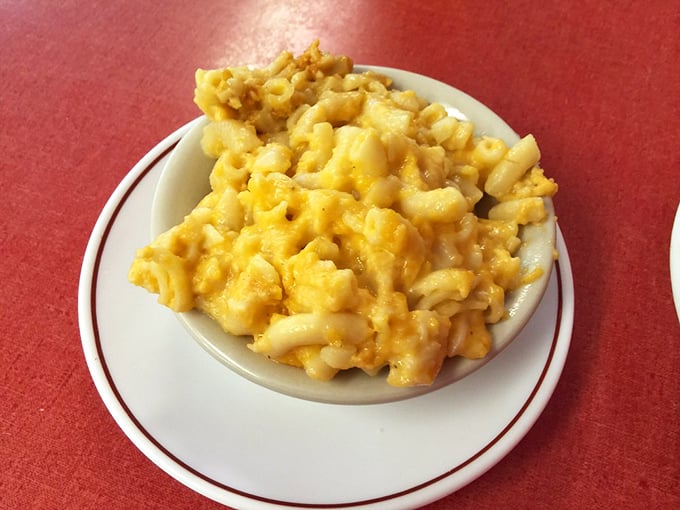 Mac and cheese that doesn't come from a box but from someone who truly loves you. Comfort food that hugs your insides.