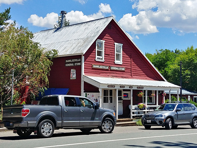 The red barn general store that stocks everything from fishing flies to forgotten toothbrushes. Norman Rockwell would've needed an entire canvas collection.