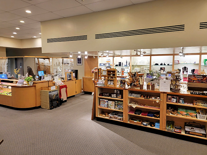 The museum shop offers thoughtfully curated mementos that are actually worth bringing home. No "My friend visited a coal mine and all I got was this t-shirt" here!