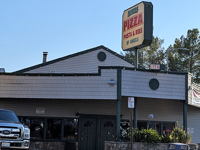Mike's Pizza proves that even historic Gold Rush towns understand the universal language of cheese, sauce, and perfectly baked crust.