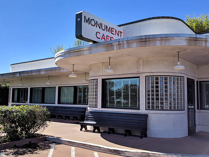 Monument Cafe's retro-modern design houses comfort food that satisfies both your appetite and your budget&mdash;a rare combination in today's dining scene.