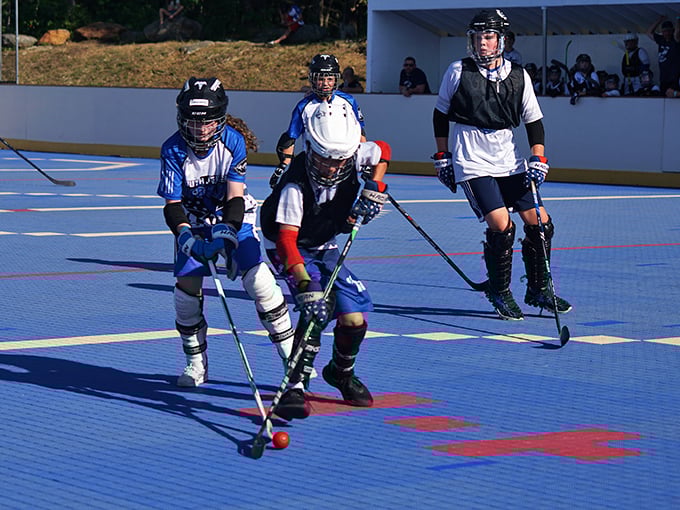 Winchendon's DekHockey Center brings competitive spirit to all ages, proving retirement doesn't mean the end of playful competition or colorful athletic wear.