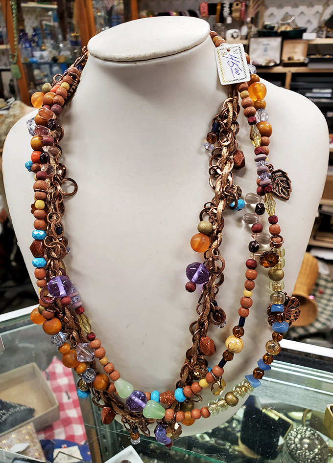 Each bead on these handcrafted necklaces tells a story – together they create wearable conversations waiting for the right neck.