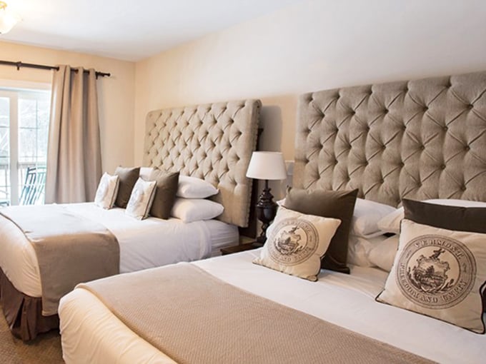 These beds at On The River Inn aren't just comfortable&mdash;they're the reason alarm clocks were invented. Who would want to leave?