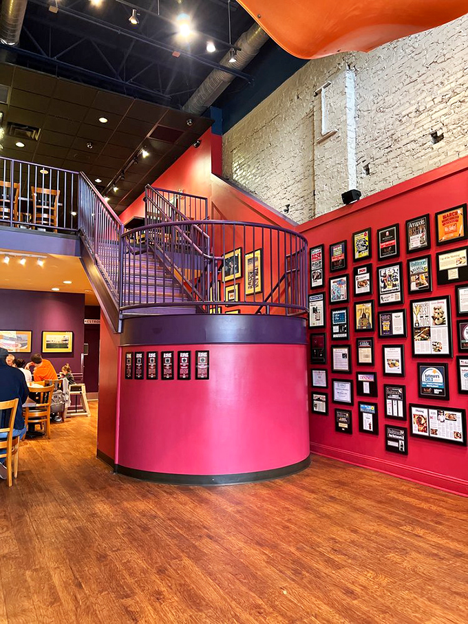 A wall of accolades that tells you what locals already know: this place has earned its breakfast bragging rights.