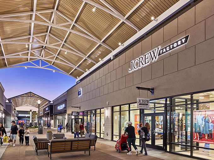 J.Crew Factory's inviting storefront beckons shoppers with the siren song of preppy classics at prices that won't require a second mortgage.