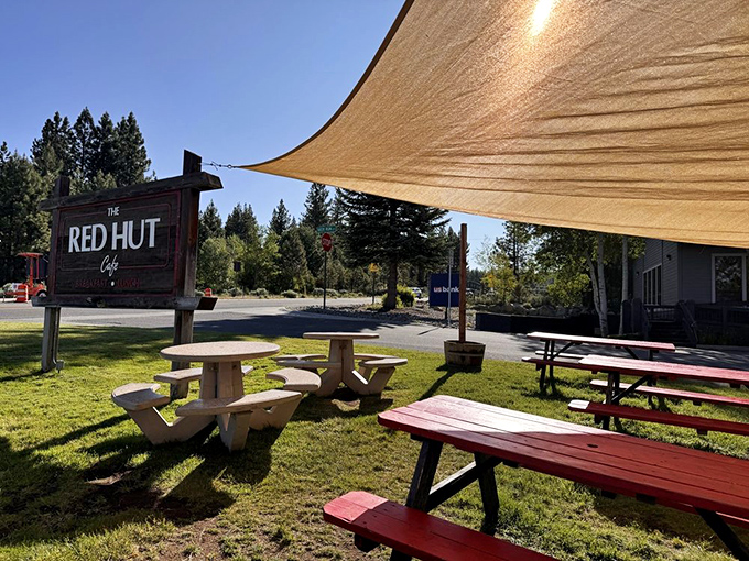 When the weather cooperates, outdoor seating under Tahoe's blue skies turns a simple breakfast into the kind of vacation moment you'll reference for years.