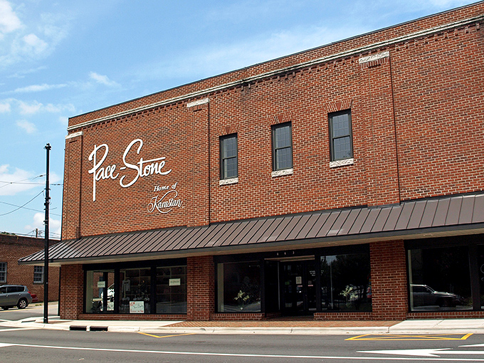 Pace Stone's classic storefront represents the local businesses that anchor Eden's economy. These aren't corporate chains&mdash;they're places where your purchase helps pay for a neighbor's dance lessons.