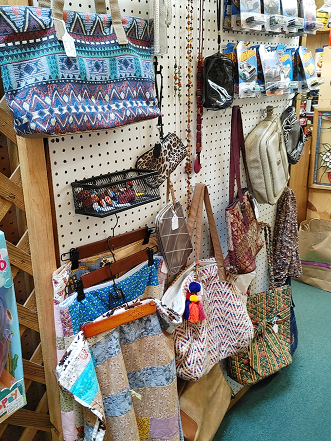 Bohemian bags with personality to spare. That blue patterned tote could carry your groceries or your dreams&mdash;your choice.