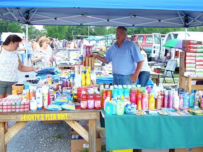 Personal care products lined up with the enthusiasm of someone who bought their entire warehouse and needs help.