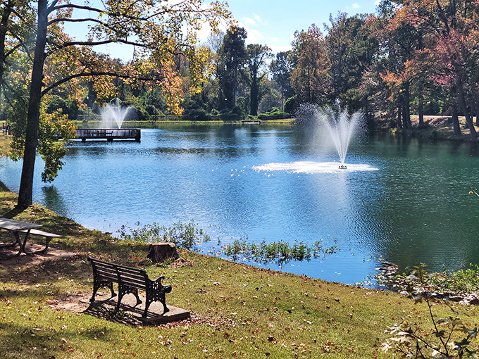 This serene park with dancing fountains offers the perfect setting for contemplating life's big questions or simply enjoying an ice cream cone.