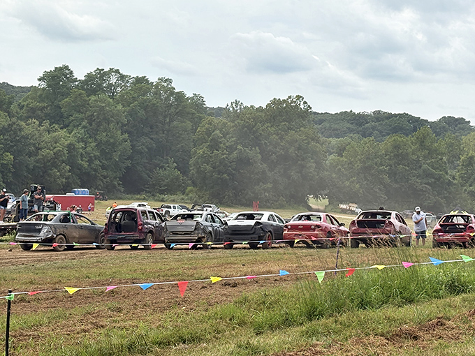 Demolition derby &ndash; where perfectly good cars go to die spectacular deaths while crowds cheer on their favorite mechanical gladiators.