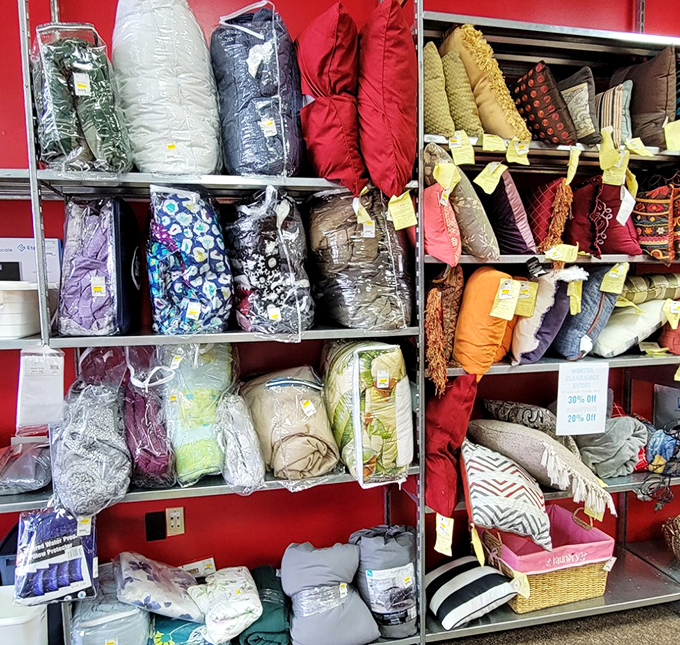Pillow paradise! This textile treasure trove offers everything from practical bedding to decorative throw pillows that will instantly refresh any room.