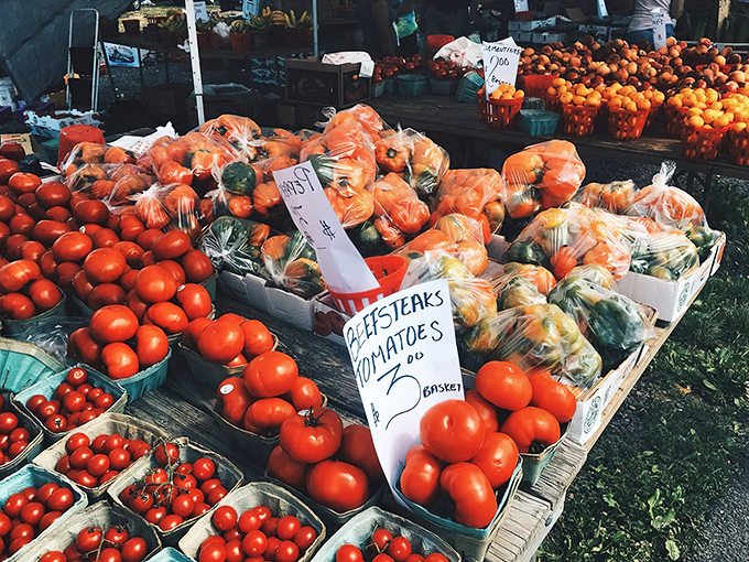 Farm-fresh tomatoes that actually taste like tomatoes &ndash; a revolutionary concept for anyone accustomed to those pale, flavorless supermarket imposters.
