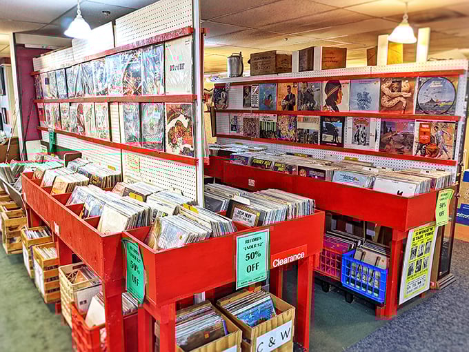 Vinyl heaven for music lovers! These record bins have probably reunited more people with their first album than high school reunions reconnect old flames.