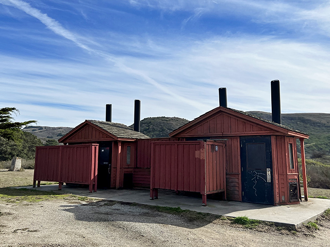 These rustic restroom facilities won't win architectural awards, but they've saved countless beach days from premature endings.
