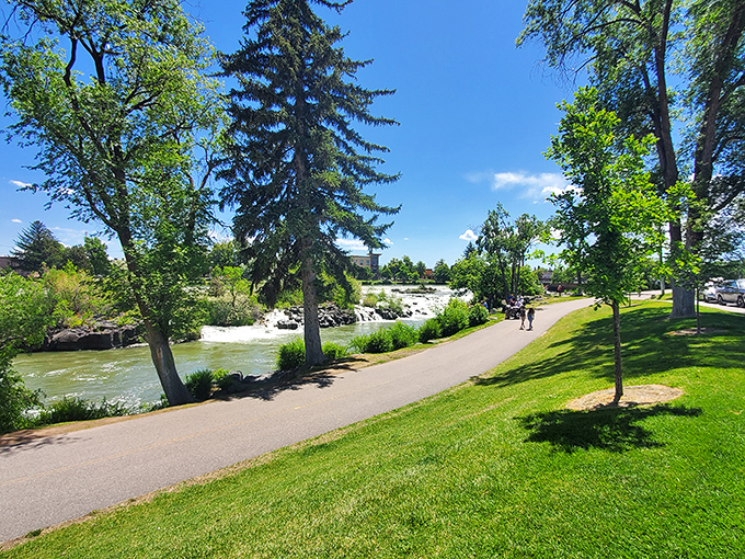 The River Walk offers nature's version of meditation—where the sound of rushing water drowns out thoughts about what your 401(k) is doing today.
