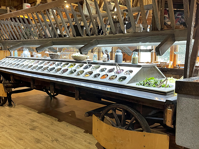 The legendary salad wagon isn't just a salad bar&mdash;it's a magnificent chariot of freshness offering endless possibilities for your pre-meal greens.