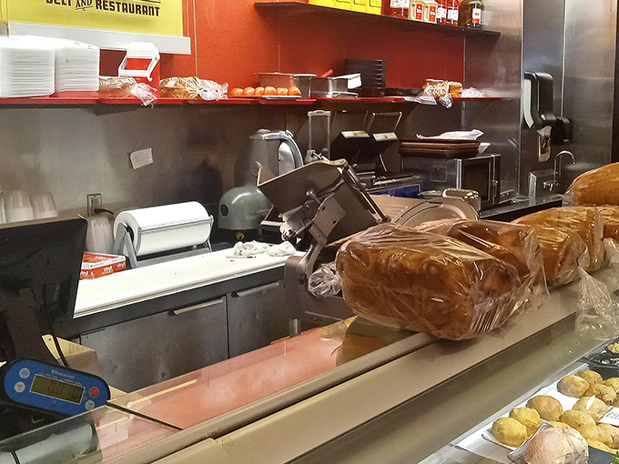 The deli counter is like a museum of deliciousness—each item carefully prepared and displayed with the reverence it deserves.