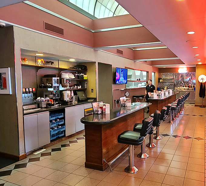 The heart of diner operations, where orders fly and coffee flows. Like mission control for comfort food, but with better smells.