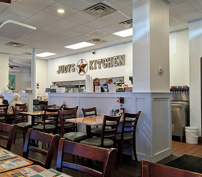 The open kitchen design isn't about showing off &ndash; it's about transparency and the confidence that comes from having nothing to hide.