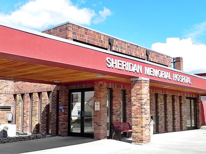 Sheridan Memorial Hospital stands ready to serve, a brick-solid reminder that community health matters in rural America.