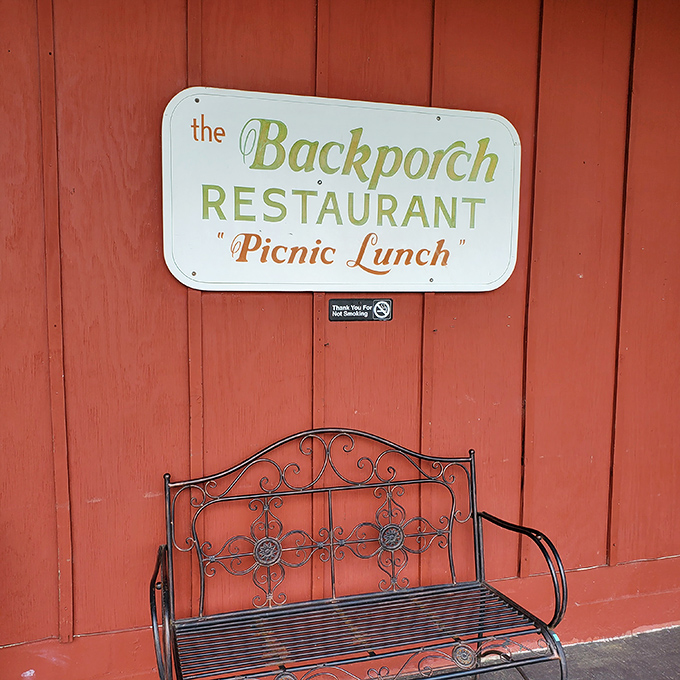 The sign says "Picnic Lunch" but what it really means is "Prepare to text photos of your food to everyone you know."