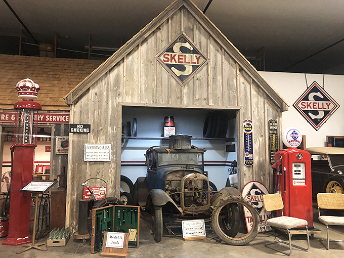This recreated Skelly gas station isn't just nostalgic&mdash;it's a shrine to when service stations actually provided service and free air wasn't a luxury.