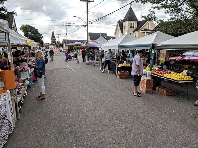 The Farmers Market transforms ordinary streets into a bustling bazaar where local bounty and handcrafted treasures await discovery.