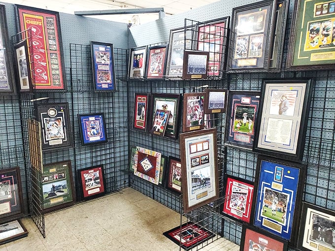 A shrine to sports memories where grown men come to reminisce about games they watched while eating too many nachos.