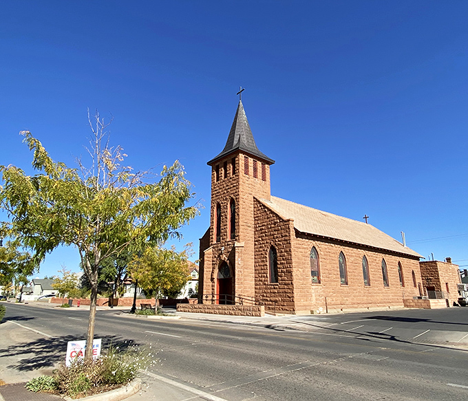 St. Joseph's Church's sturdy stone architecture has witnessed generations of Winslow residents finding community in faith and fellowship.