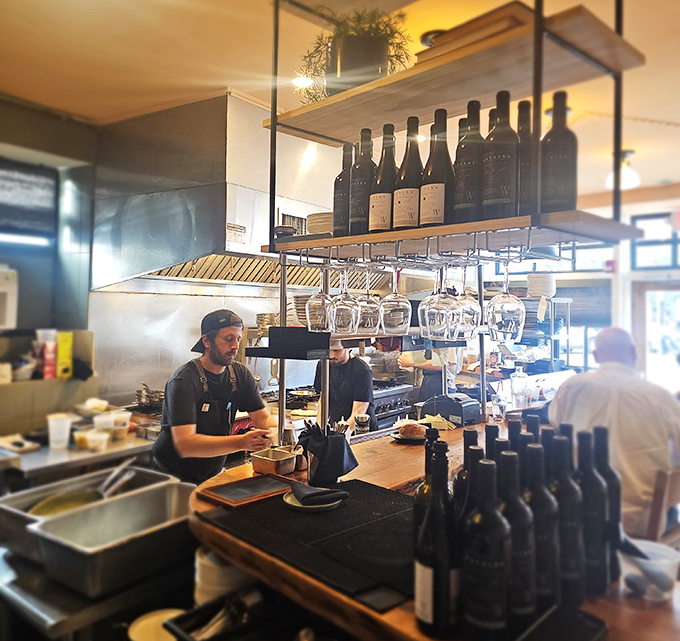 Where the magic happens&mdash;pasta artisans at work in an open kitchen. Like watching a delicious ballet, but with more carbs.