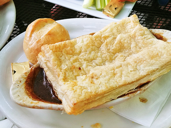 Steak and mushroom pie that doesn't need to show off&mdash;it knows exactly how delicious it is under that golden crust.