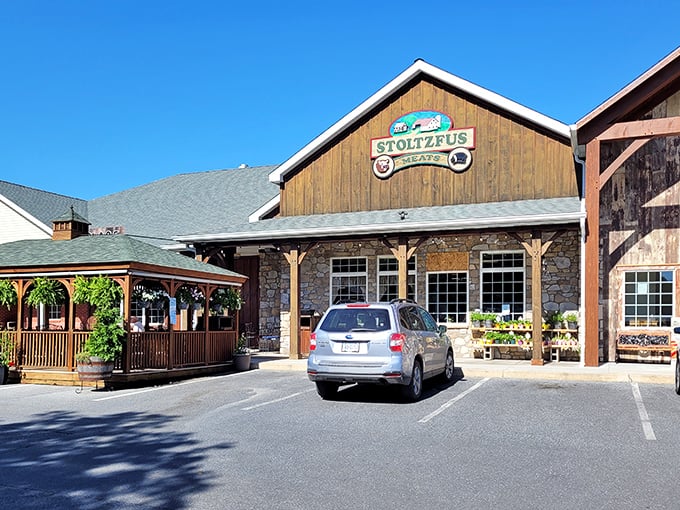 Stoltzfus Meats offers carnivores a glimpse of heaven. Behind those stone walls and wooden beams lie some of the most flavorful local meats you'll ever encounter.