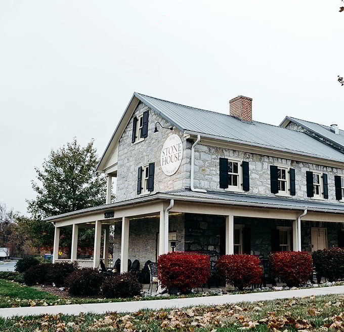 Stone House Urban Winery's charming exterior promises relaxed afternoons of wine tasting without the pretension or prices of Napa Valley.