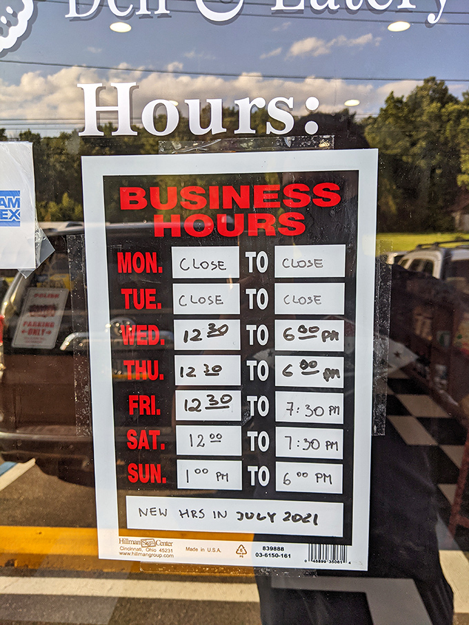 These hours tell you when to plan your pilgrimage—because some things are worth scheduling your week around.