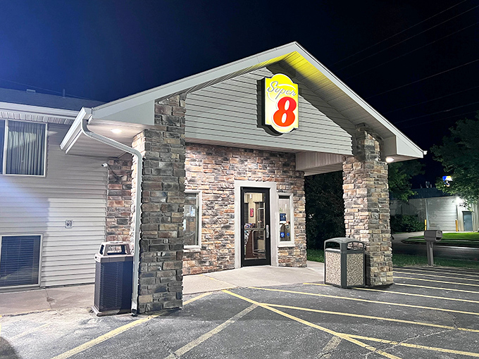 Super 8 offers no-nonsense lodging for travelers who appreciate clean rooms, fair rates, and not having to sell kidneys for accommodation.